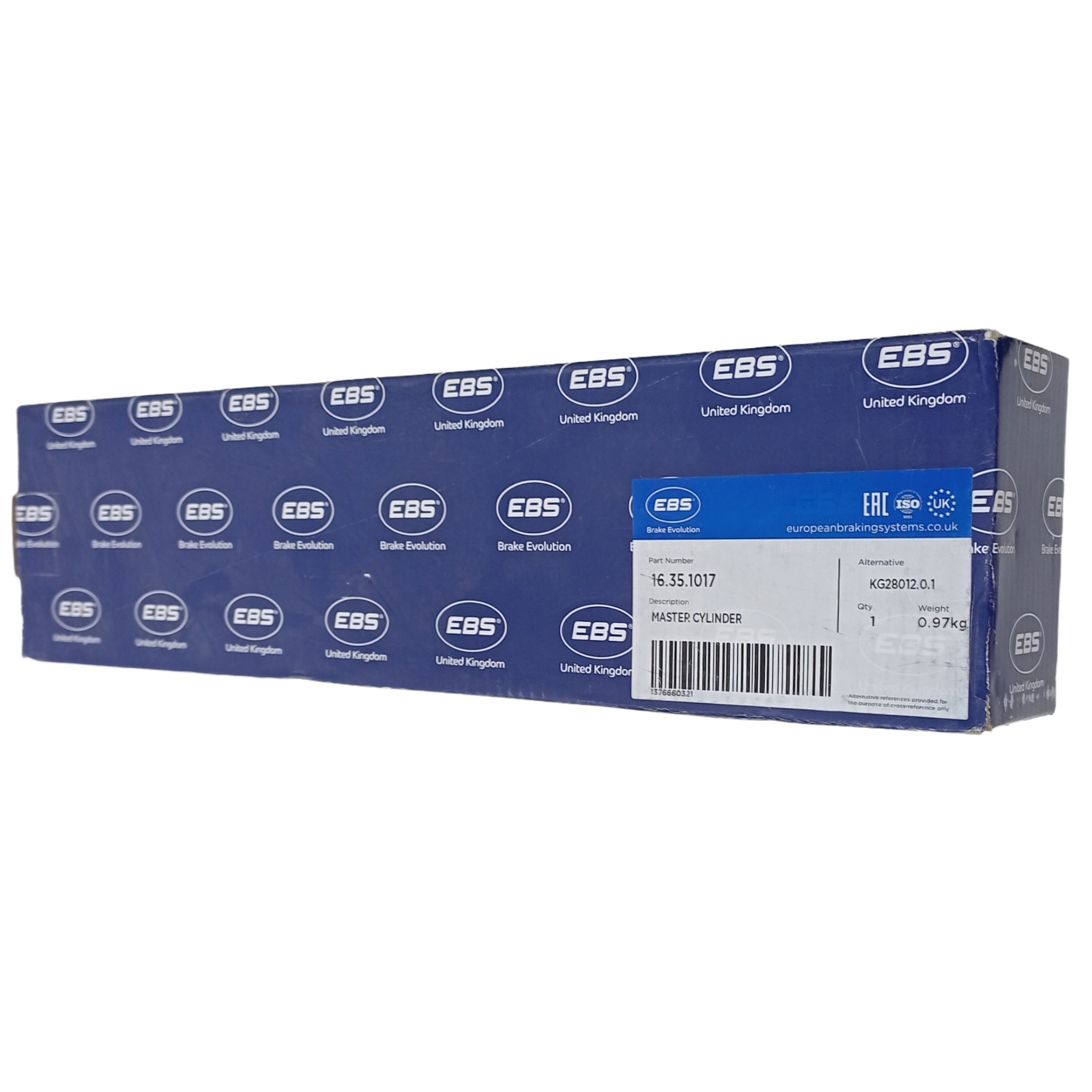 Цилиндр сцепления главный (без бочка) d=28.57 Volvo FH12/FM12/VNL EBS ...