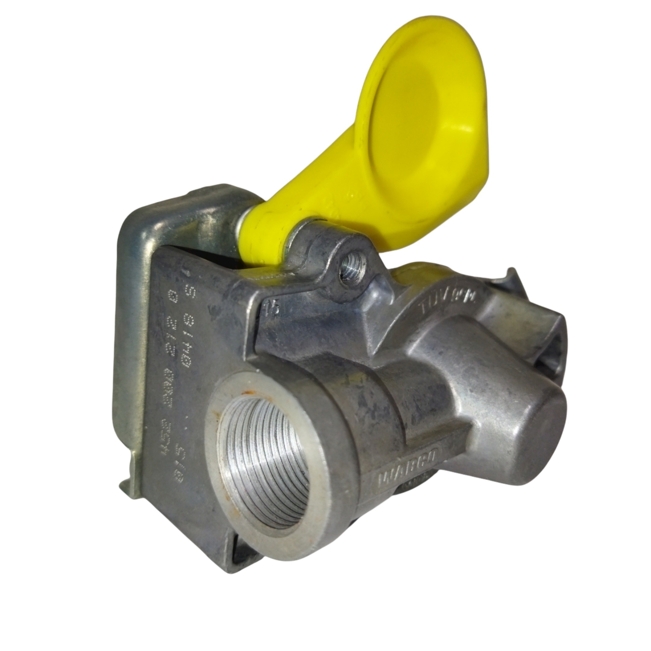 Cоединительная головка желтая с клапаном на тягач M22x1.5 Mercedes Benz ...